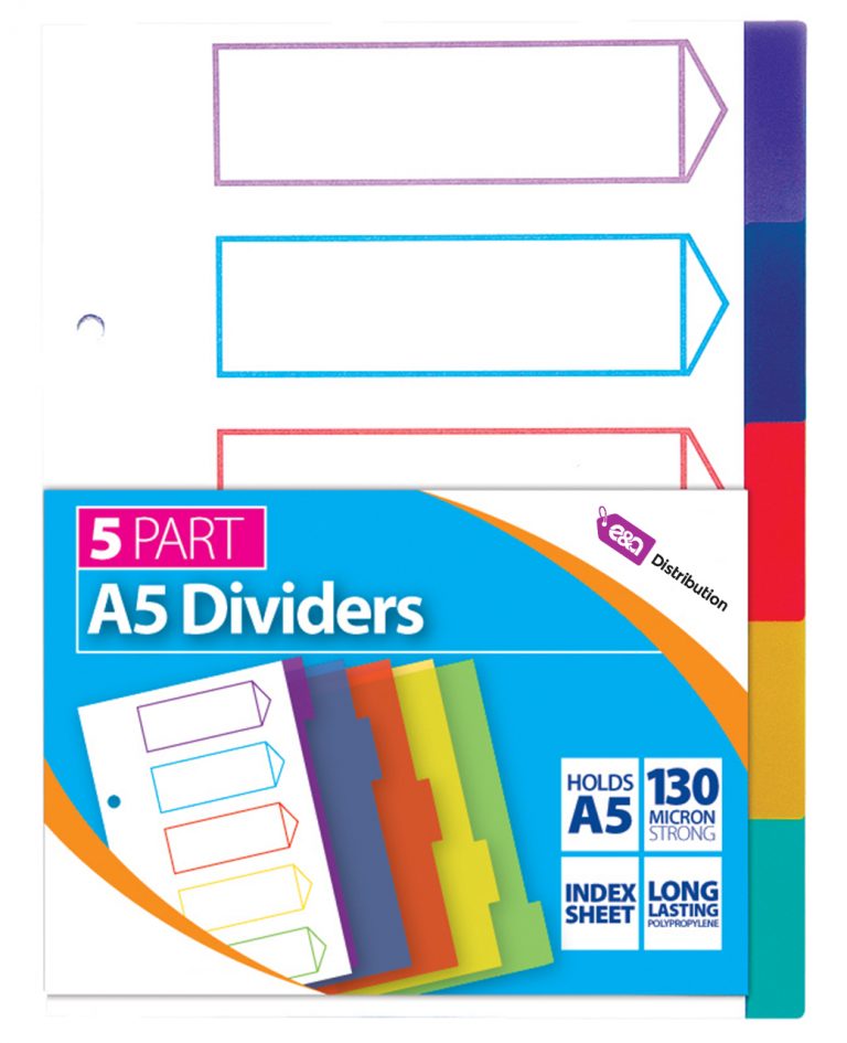 5 Part A5 Dividers - E&A Distribution