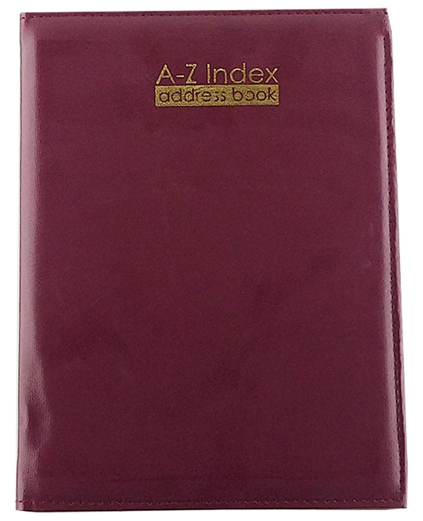 A-Z Address Book Maroon - E&A Distribution