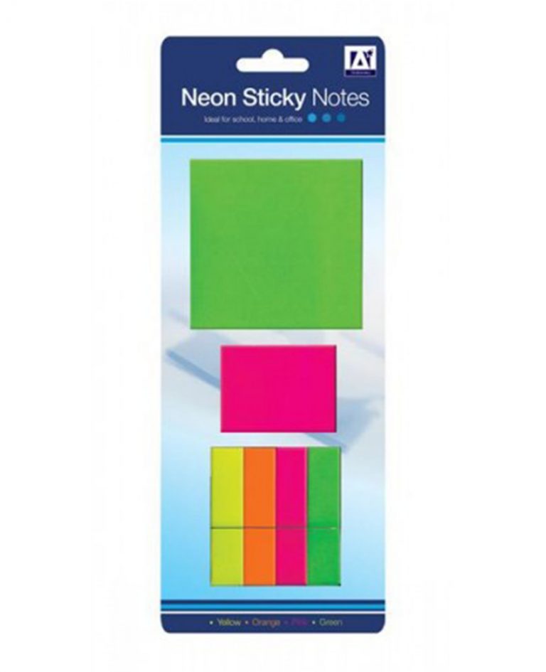 Neon Sticky Notes - E&A Distribution