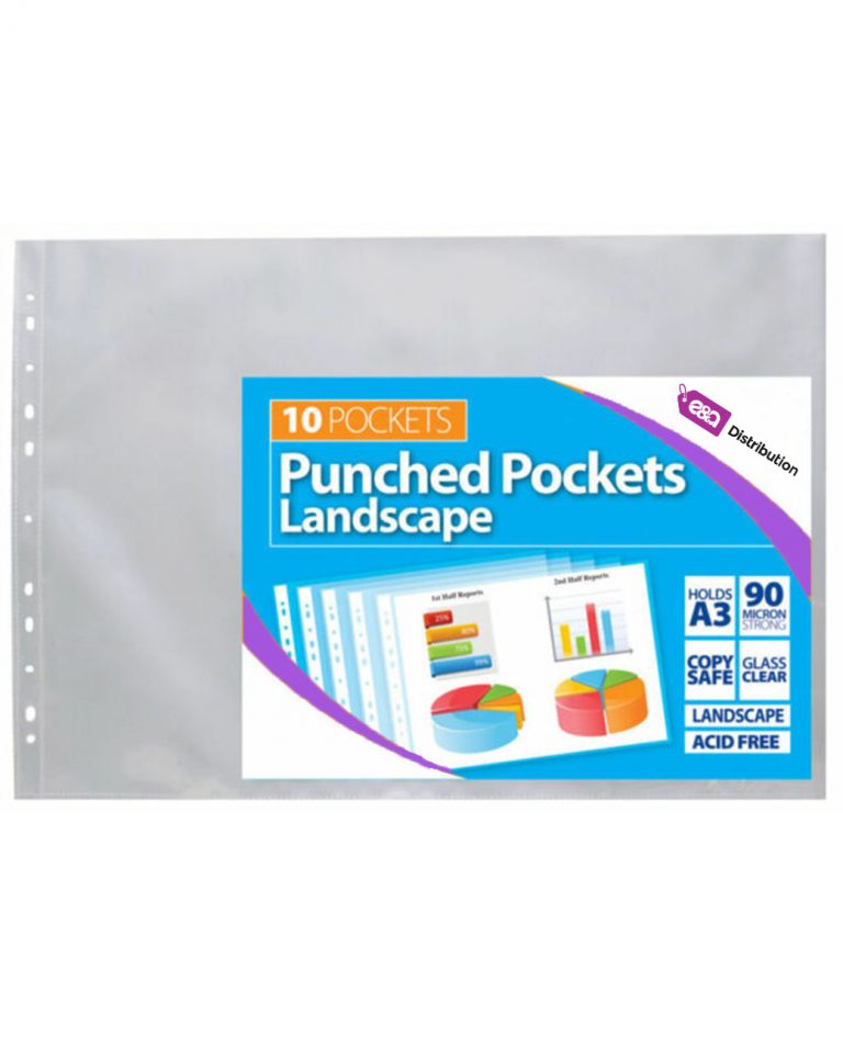 Landscape Tiger A3 10 Punched Pockets 90 Strong Micron - E&A Distribution