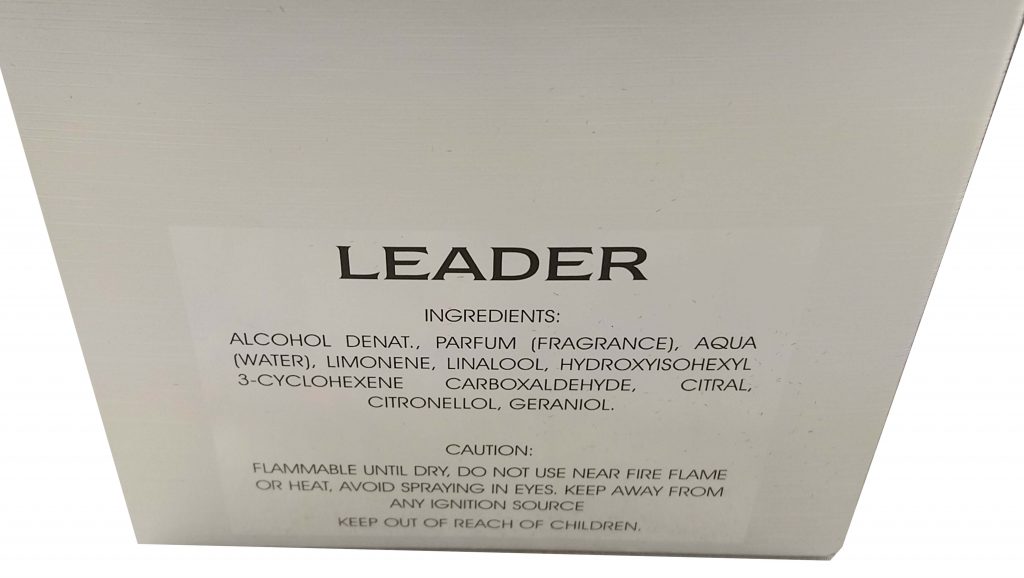 Perfume | Leader 100ml by Vurv - E&A Distribution