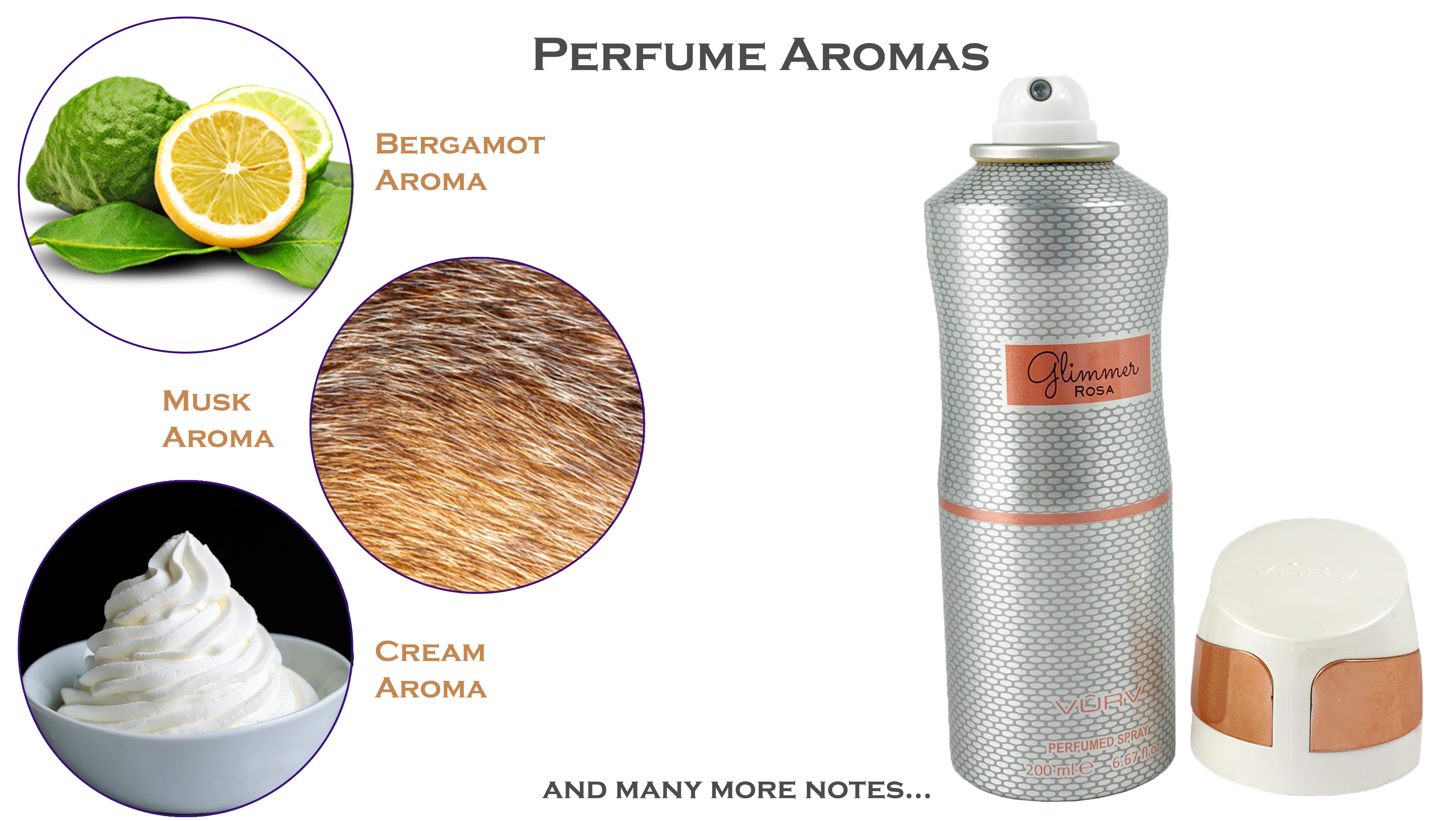 Glimmer Rosa 200ml Body Spray Exotic Fragrance - E&A Distribution