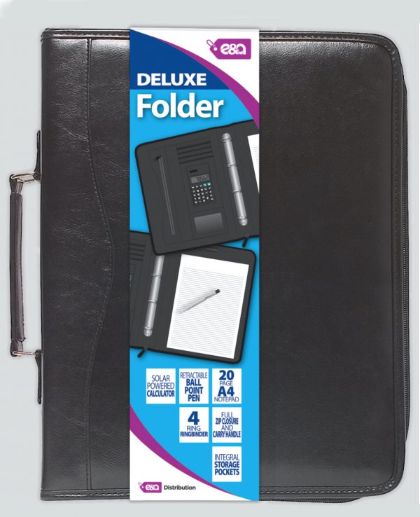 Deluxe Folder | including Pen, Pad & Calculator - E&A Distribution