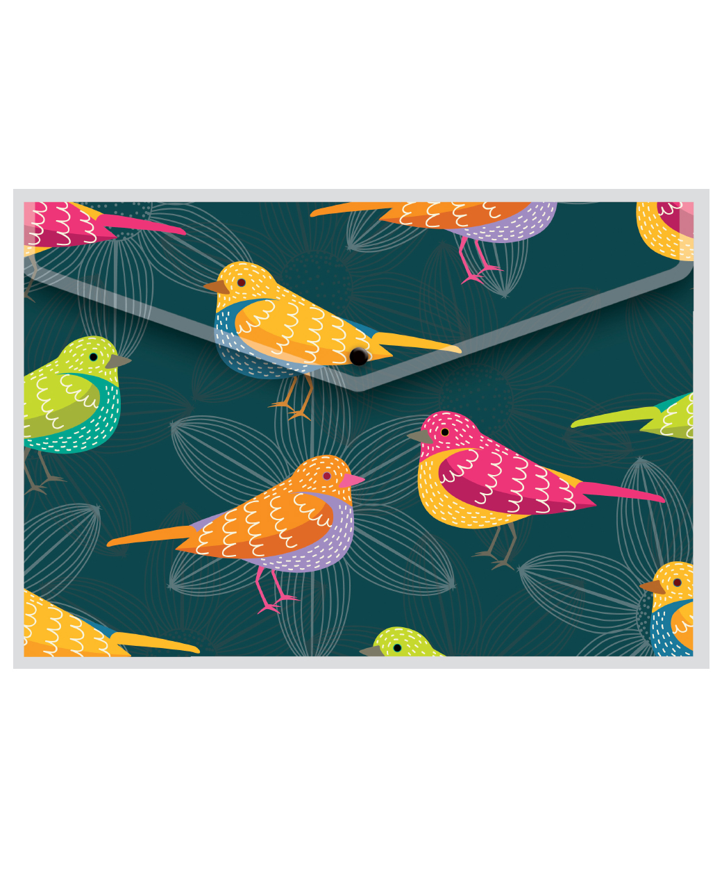 A4 Stud Wallet Pack Of 4 Colorful Pattern File Document Holder - E&A ...