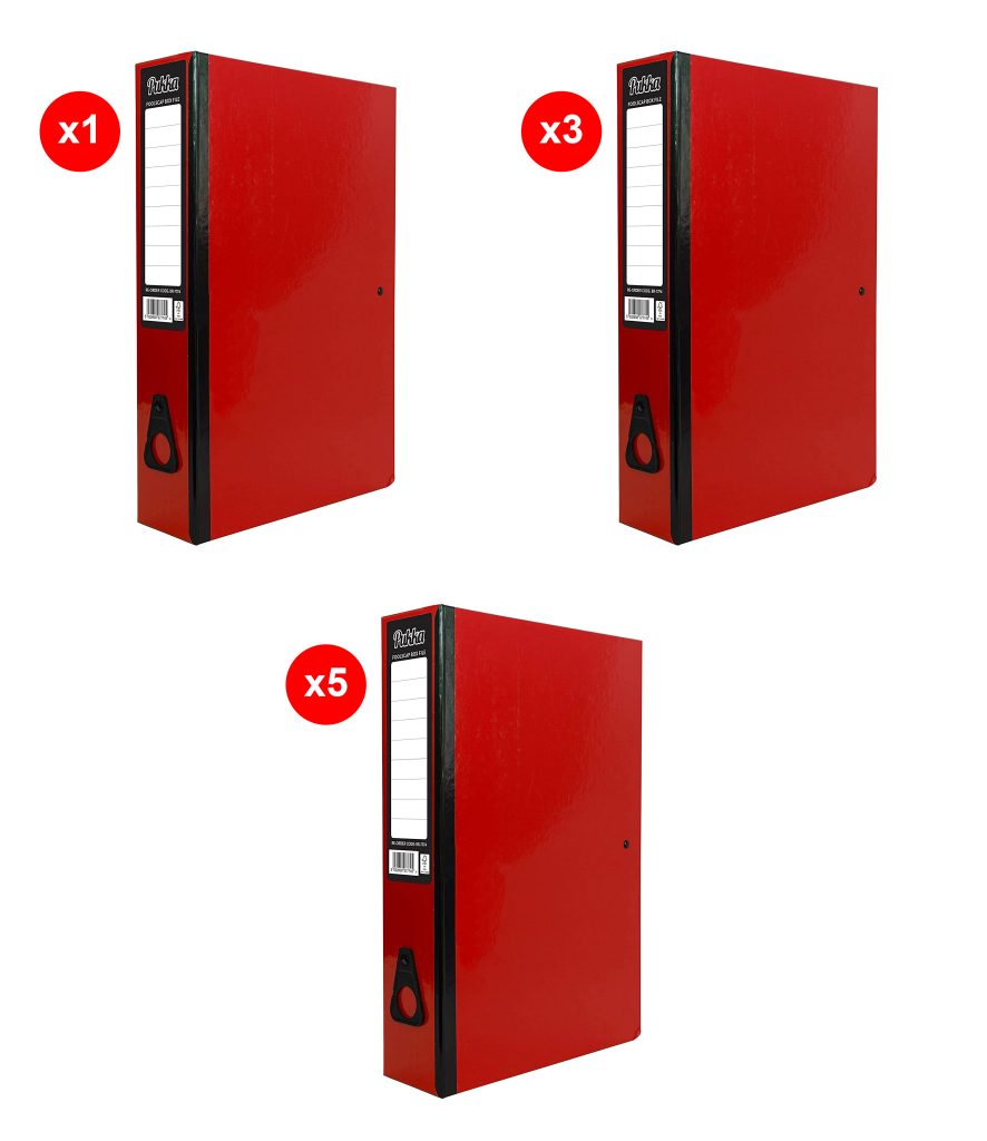 Red A4 Box File Foolscap - E&A Distribution