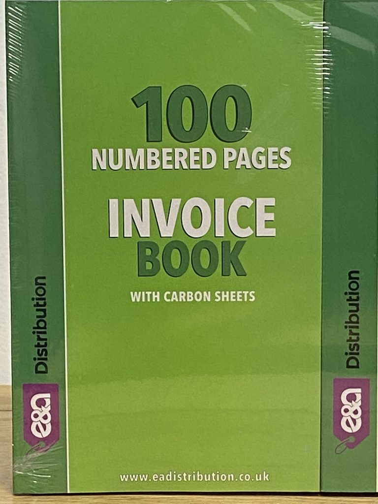 Invoice Book 100 Numbered Pages With Carbon Sheets Pack Of 12
