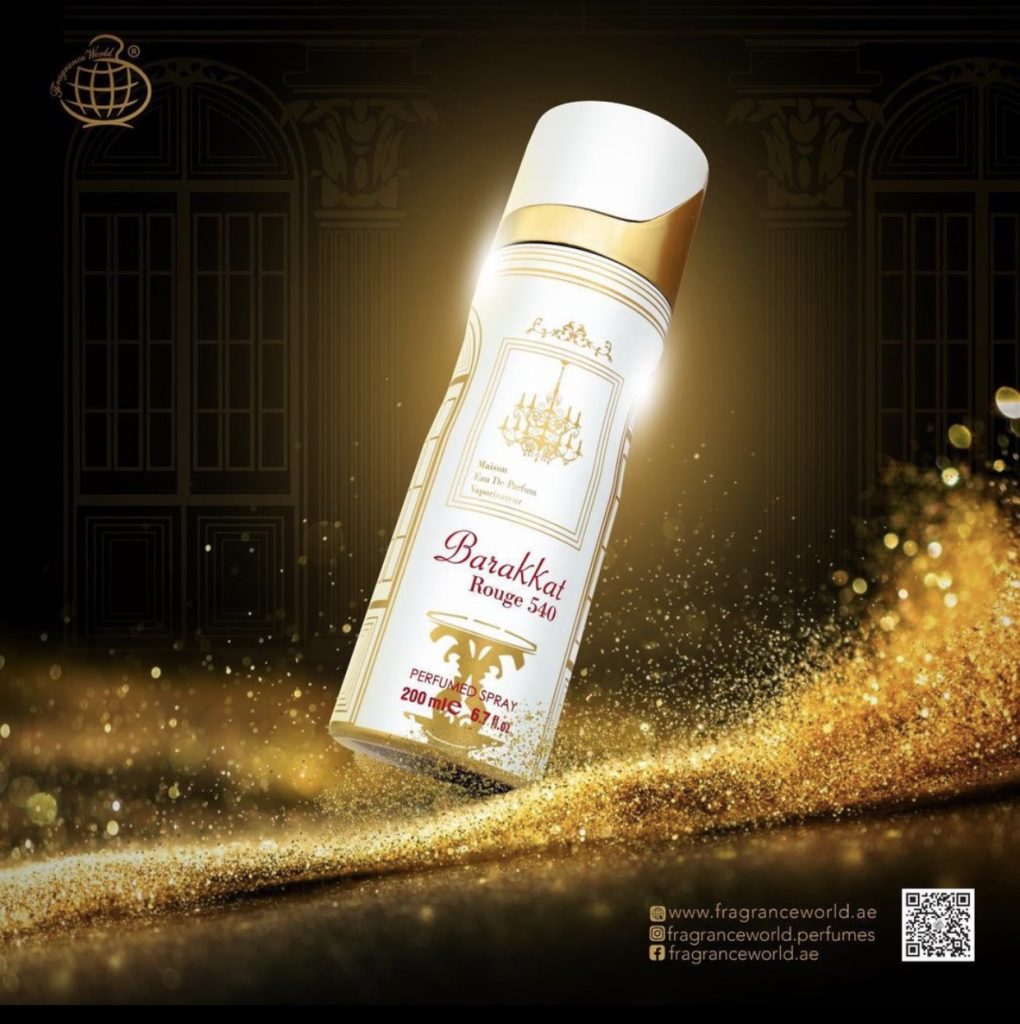 Barakkat Rouge 540 200ml Perfumed Body Spray By Fragrance World
