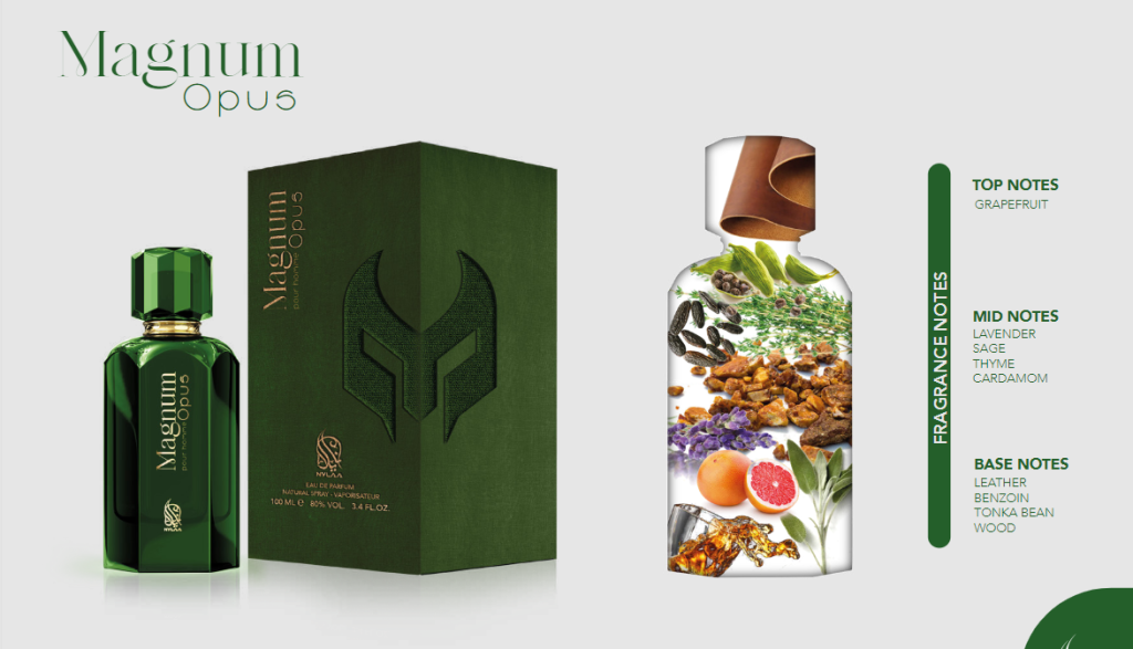 Magnum Opus Perfume EPD 100ml Spicy Floral Fragrance For Him By Nylaa ...